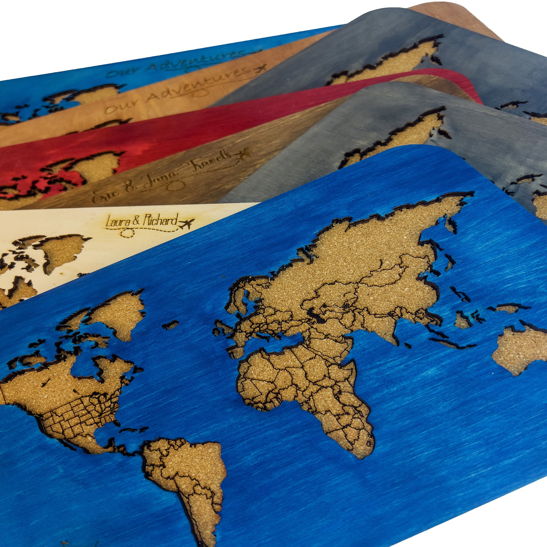 Cork Board World Map for push pins – MapofxGlobal